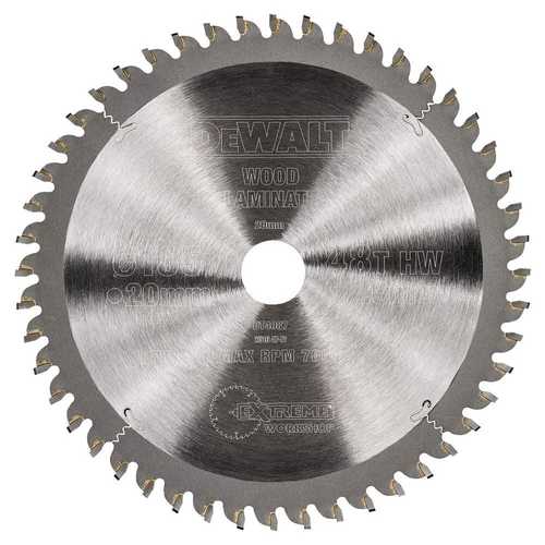 Dewalt Extreme Circular Saw Blade - 165mm x 20mm x 48T DT4087-QZ: Shop ...