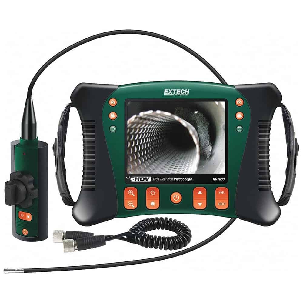 Extech HD Videoscope Kit, With Wireless Handset, Semi Rigid Probe, 240 ... Extech HD Videoscope Kit, With Wireless Handset, Semi Rigid Probe, 240 ...