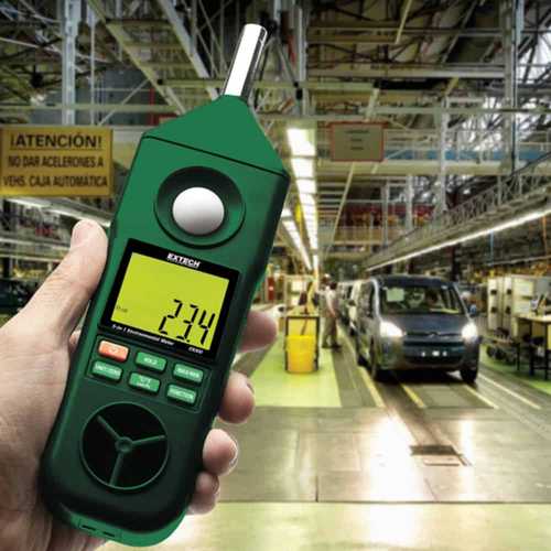 Extech 5- In-1; Hygro-Thermometer, Anemometer, Lux Meter And Sound ...