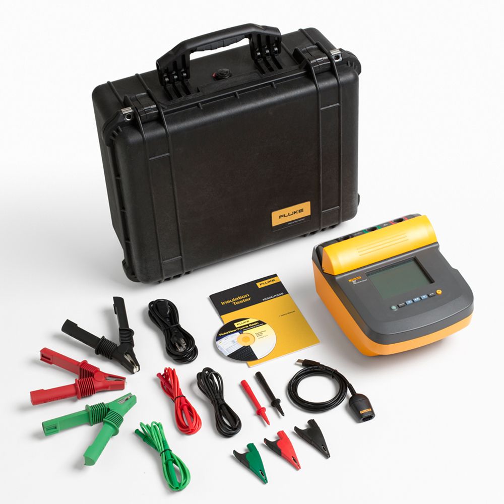 Fluke Insulation Resistance Tester Kit, CAT IV 600V, 250V - 10000V 1555 ...