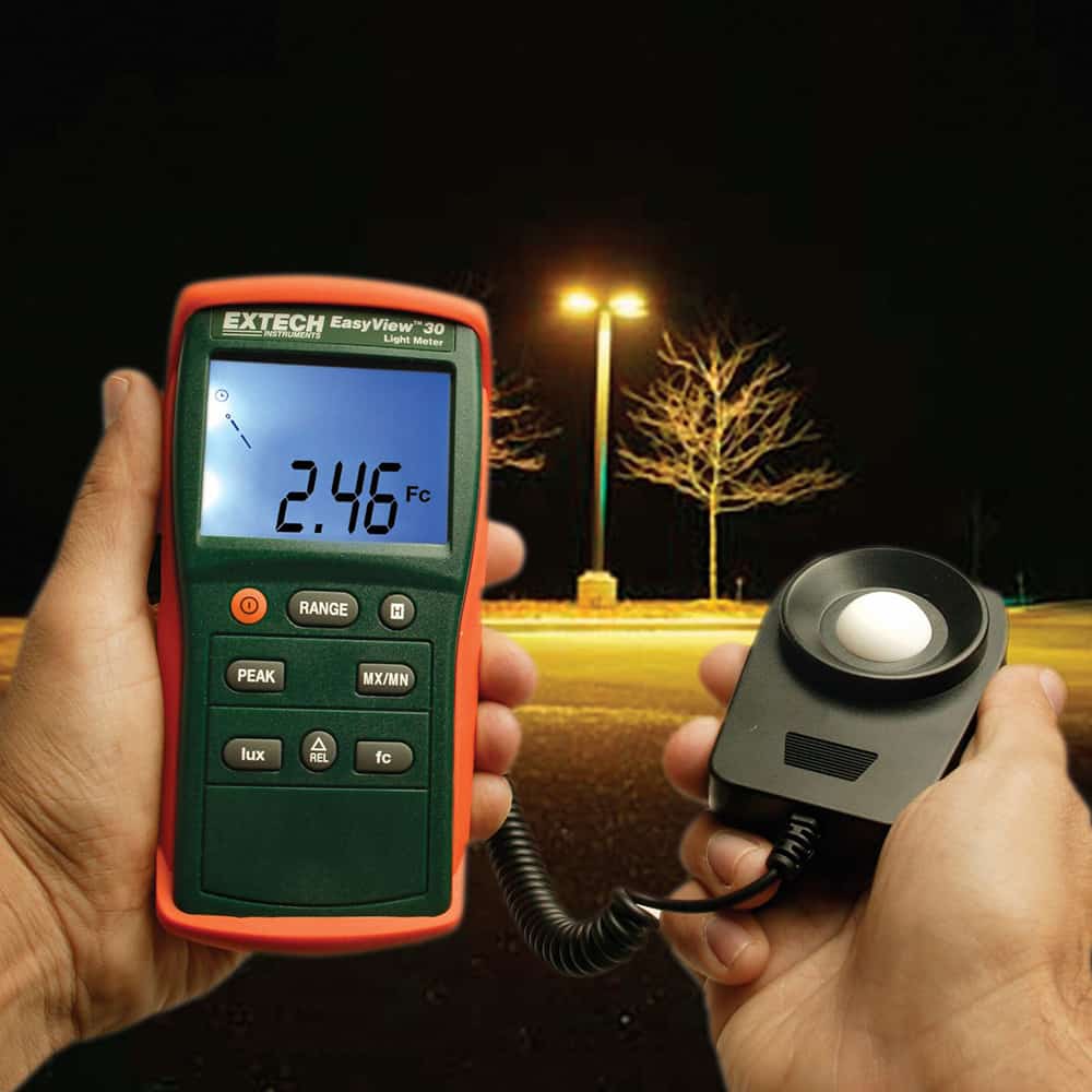 Extech High Intensity Light Meter, 400,000 Lux EA30: Shop Online at ...