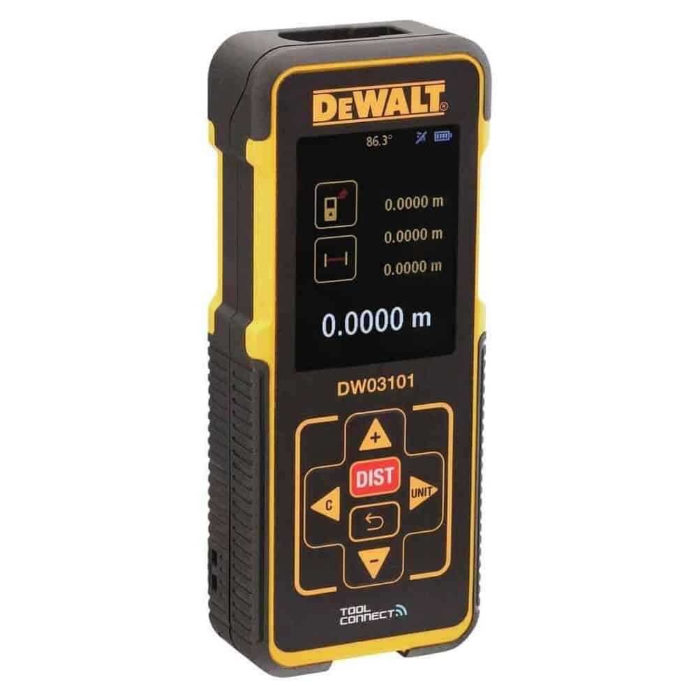 Dewalt Red Laser Distance Meter, 100m, IP54, Bluetooth, with Carry ...