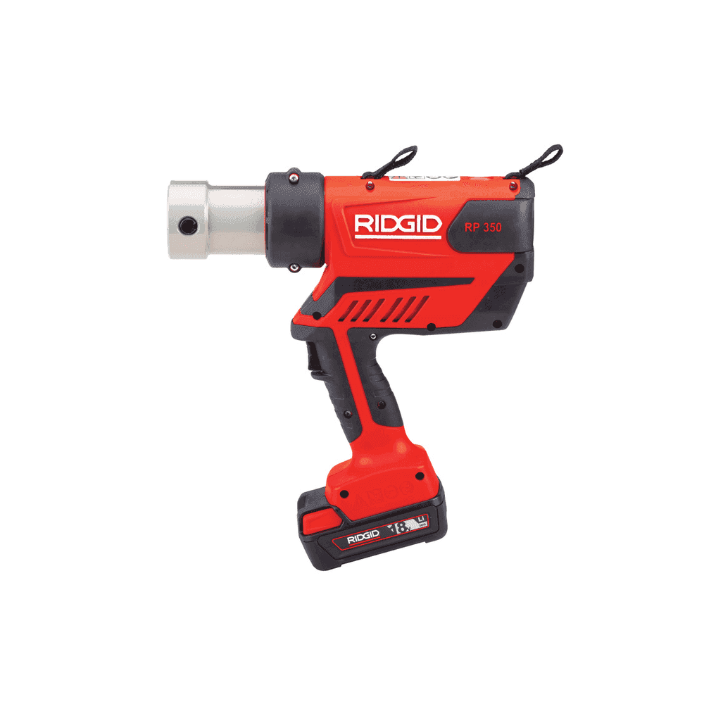 Ridgid RP 350 - 18V Pipe Pressing Tool with 2.5 Ah Li-Ion Batteries, 7 ...