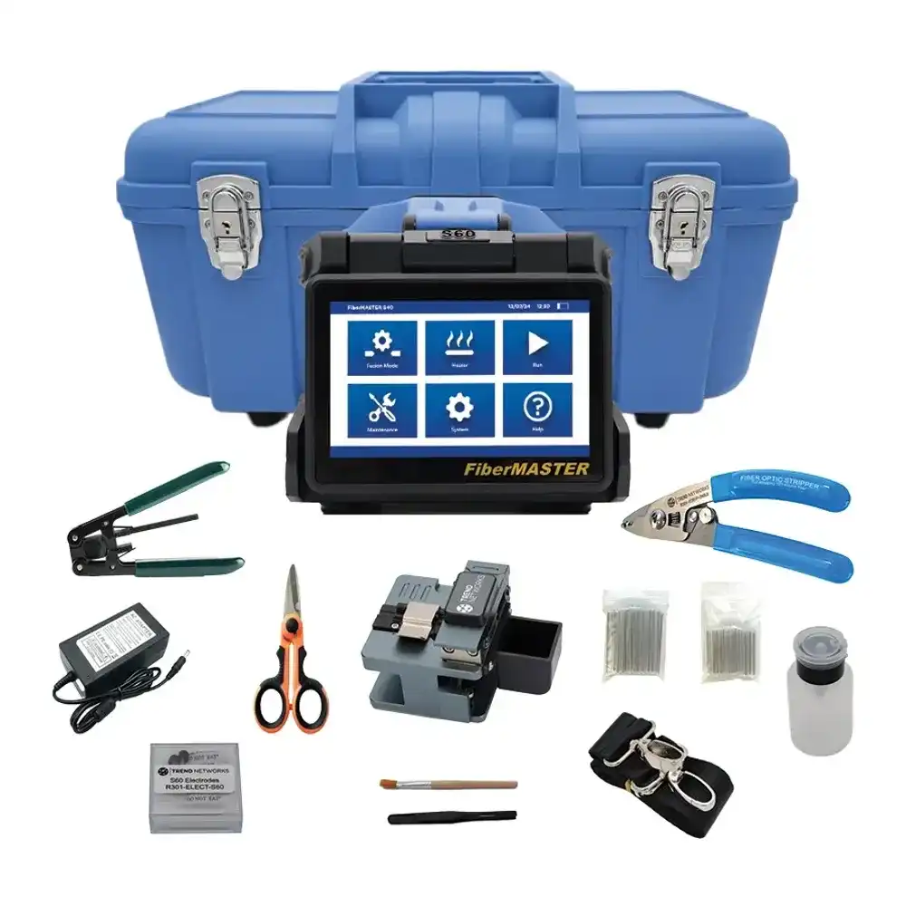 Trend Networks FiberMASTER S60 Active Core Alignment Fusion Splicer Kit ...