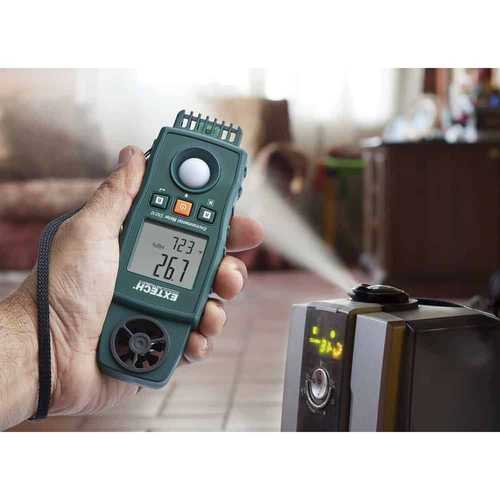 Extech 10-in-1 Environmental Meter, measures Air Velocity, Air Flow ...