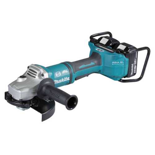 Makita 18V+18V Lithium-Ion Cordless Angle Grinder (BL) 180mm without ...