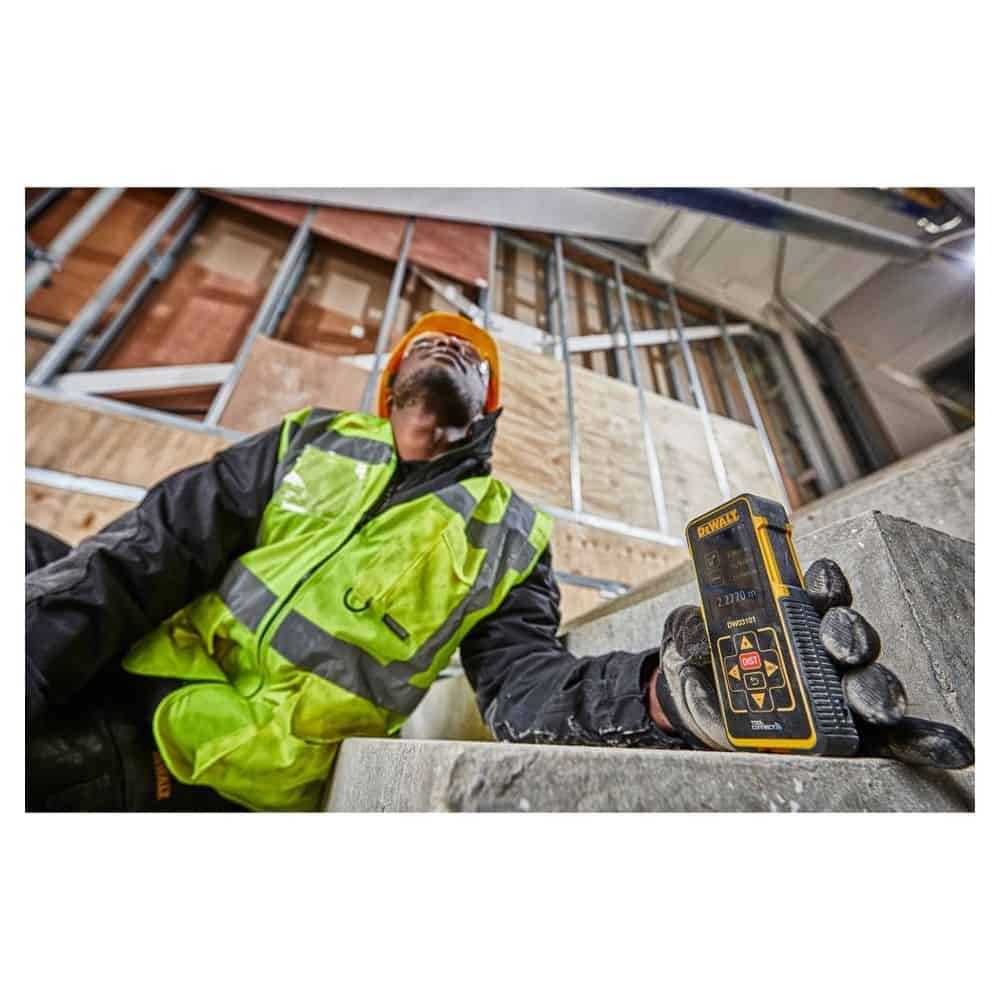 Dewalt Red Laser Distance Meter, 100m, IP54, Bluetooth, with Carry ...