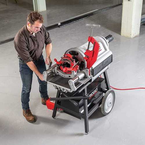 Ridgid 1224 - 220V Pipe Threading Machine, 1/2-4 In. BSPT, 36/12 RPM, 1 ...