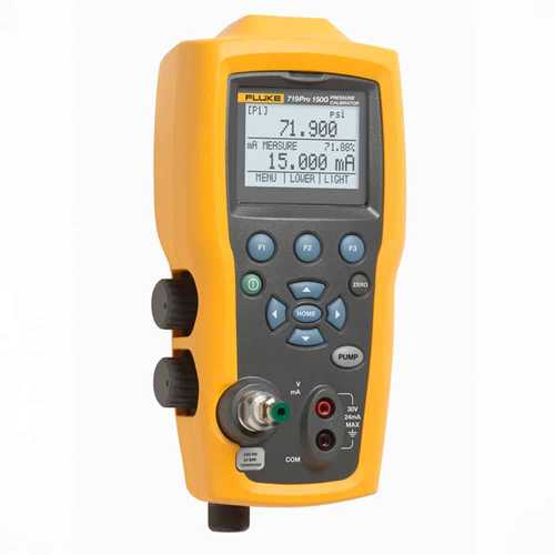 Fluke Electric Pressure Calibrator, -12 to 300 PSI, -0.8 to 20 Bar 719PRO 300G: Shop Online at ...