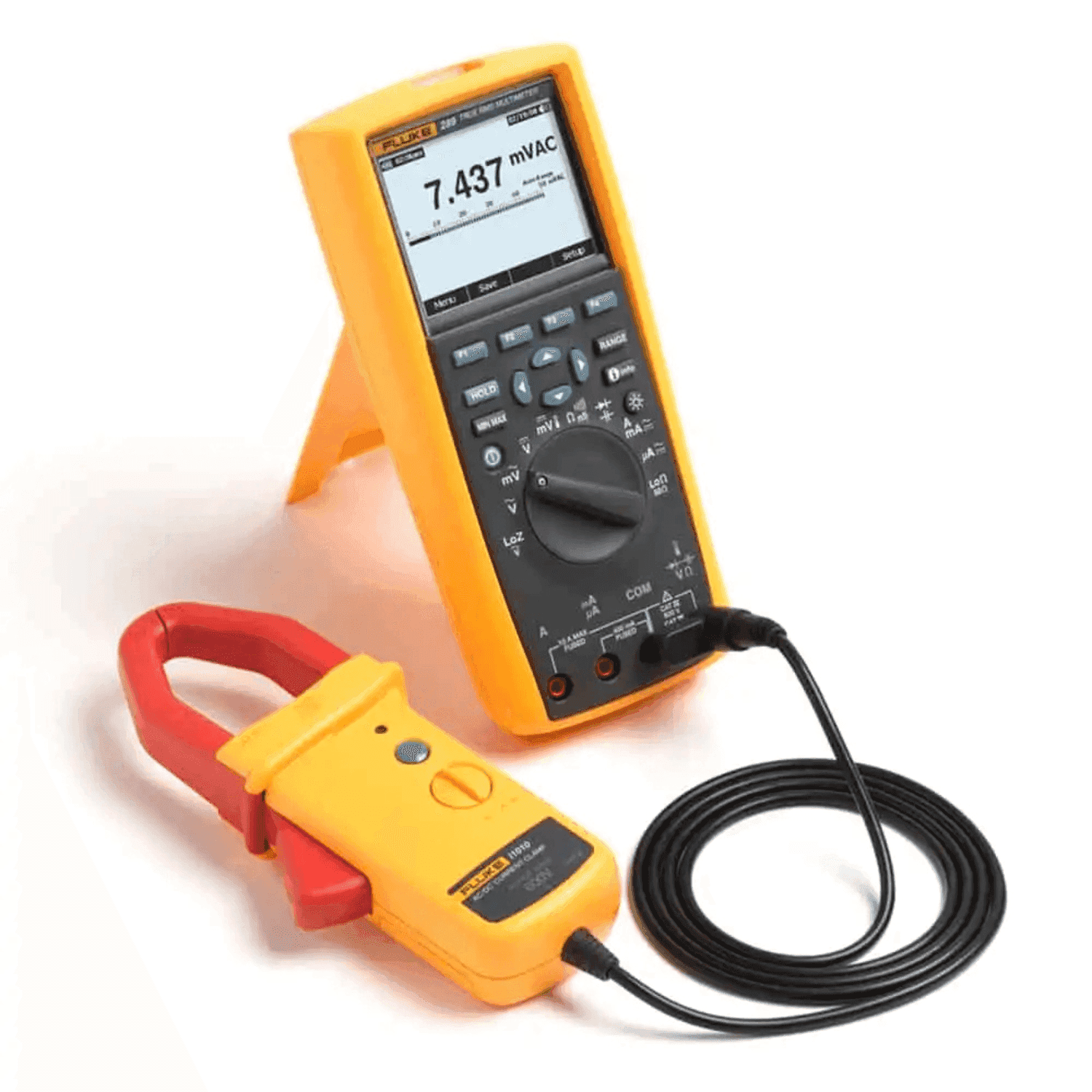 Fluke True RMS Industrial Multimeter, CAT IV 600V, 10A + AC/DC Current ...