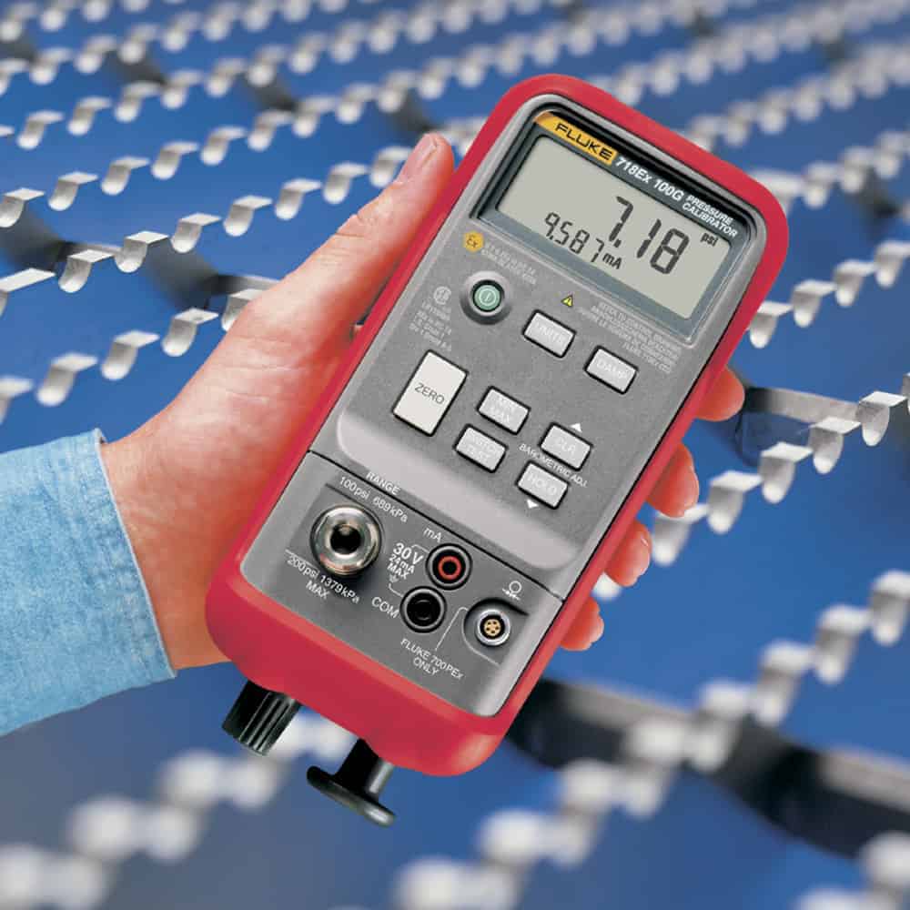 Fluke Intrinsically Safe Pressure Calibrator, -830 mBar to 2 Bar 718Ex ...